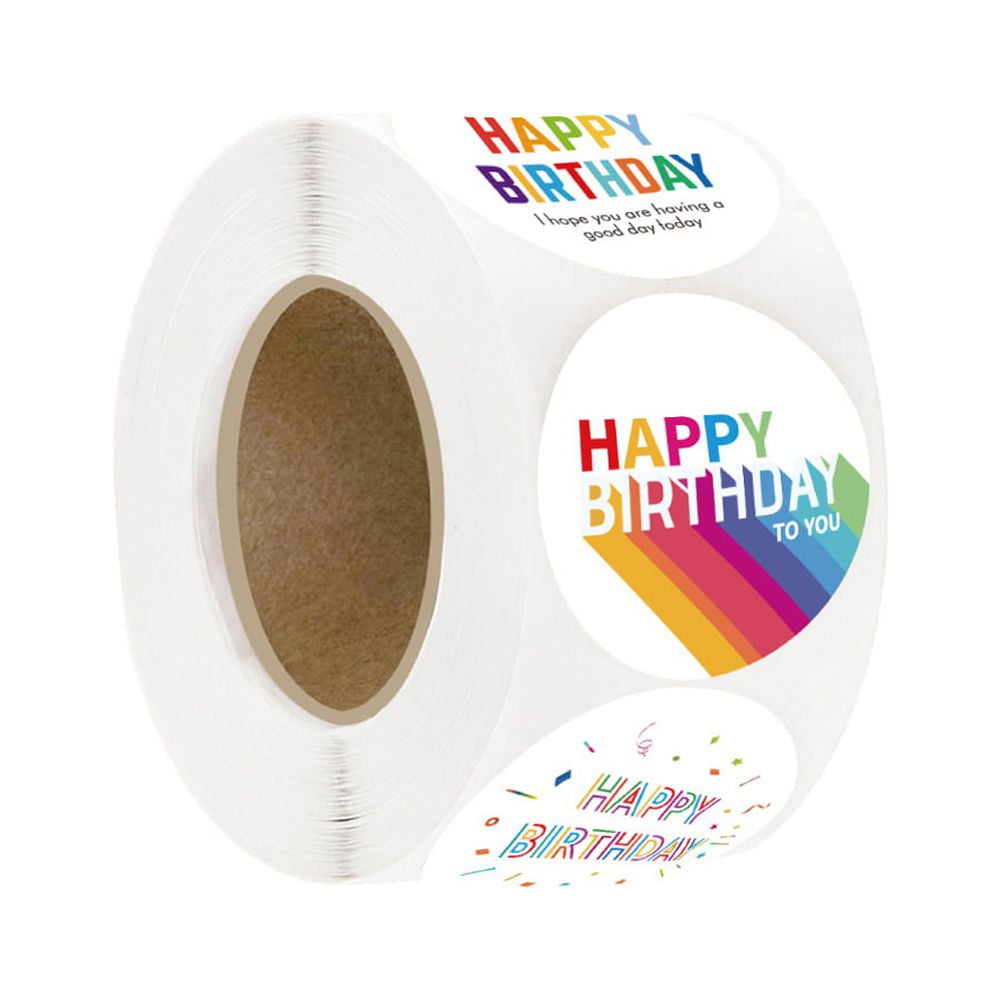 Stickers Birthday Happy Sealing Self Adhesive Sticker Cartoon Labels ...
