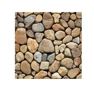 Stone Wallpaper, 3D Effect Blocks Yellow Brick Peel and Stick Wallpaper ...