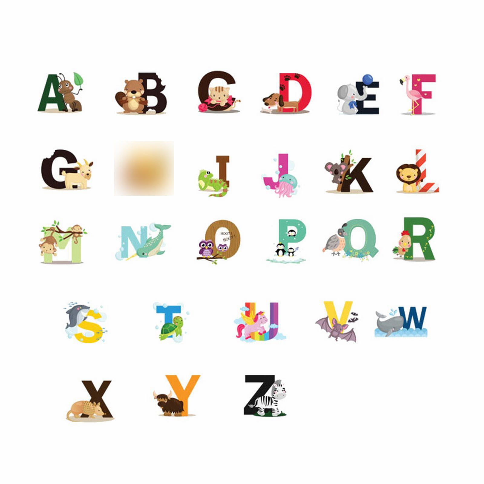 Stickers Clearance! Ttybhh Alphabet Wallpaper, Children'S Bedroom ...