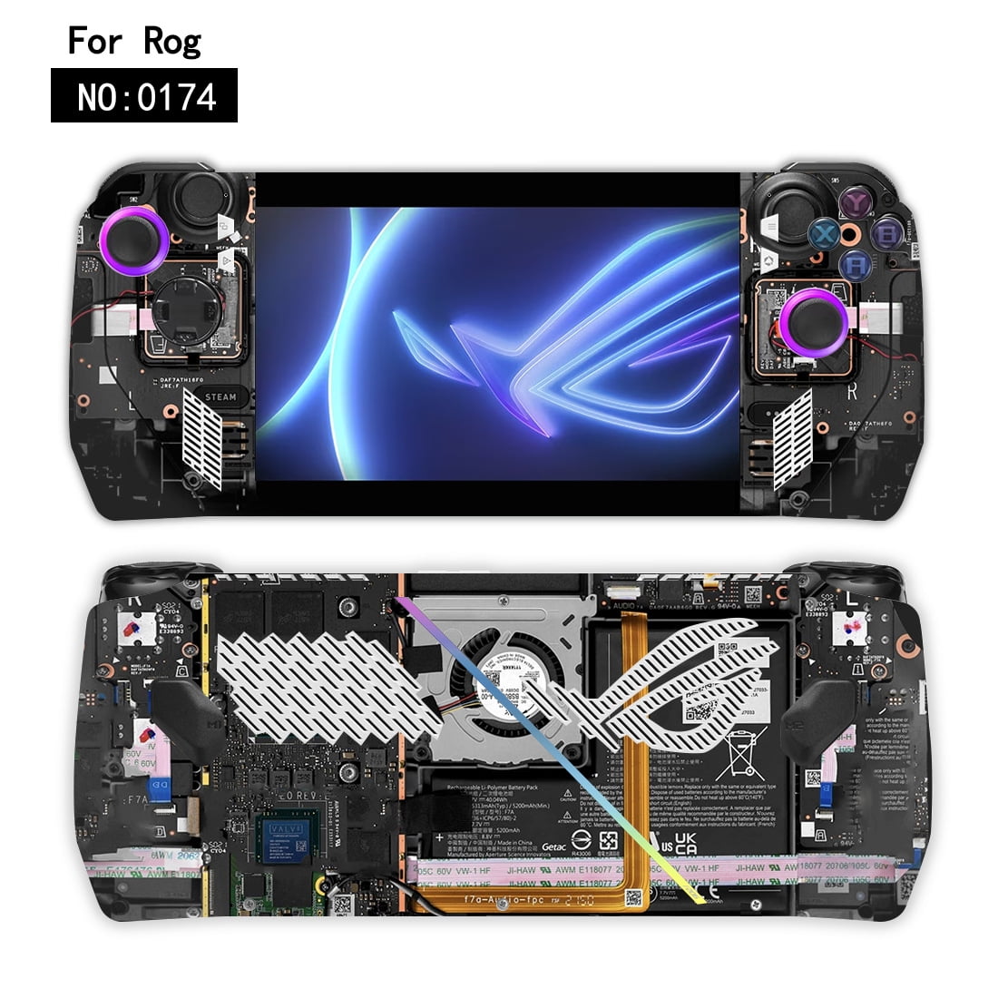 Stickers Cover For Asus Rog Ally Console, Full Protective Skin Decal ...