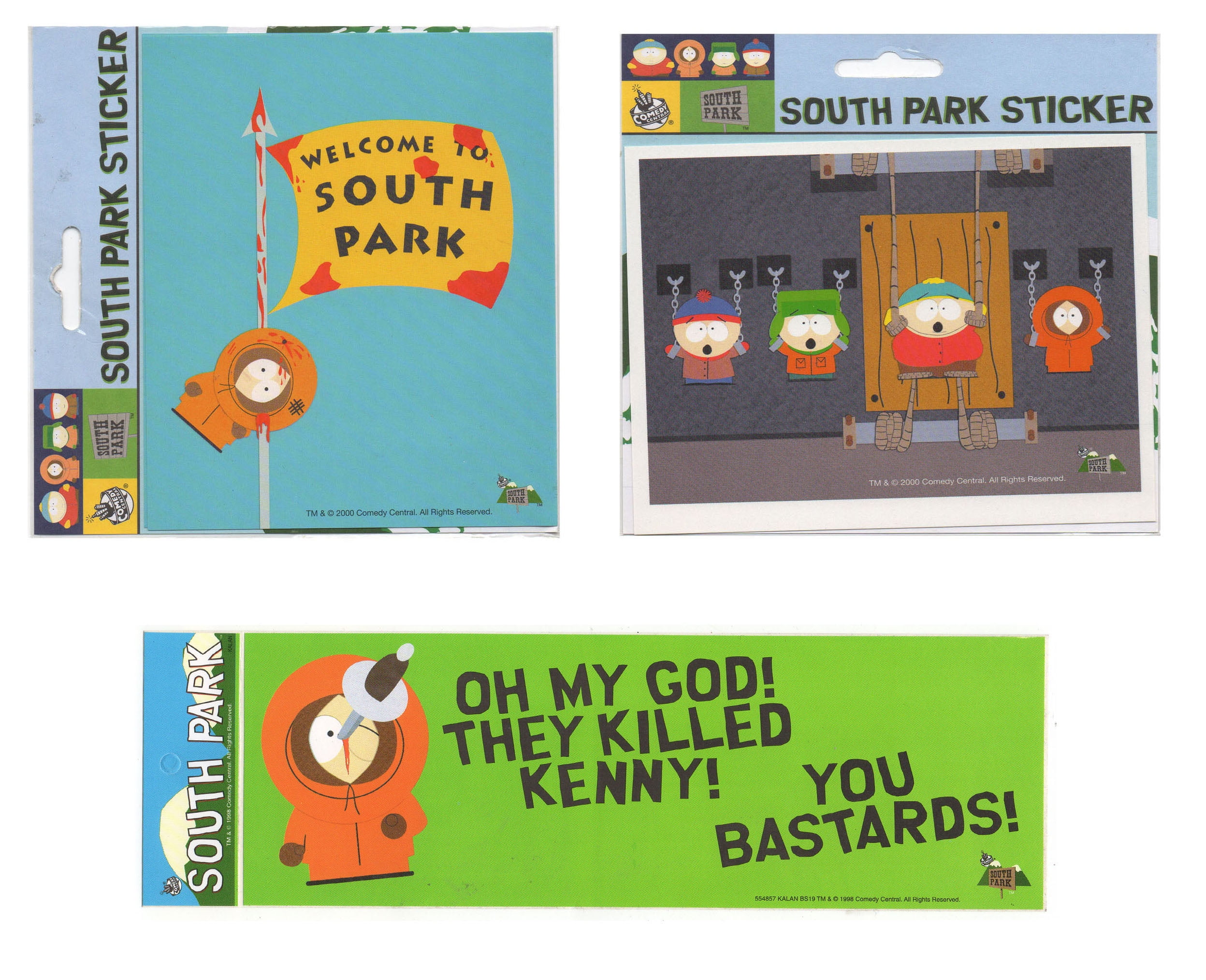 Stickers Decal South Park Kenny Stan Kyle Cartman Popular Characters ...