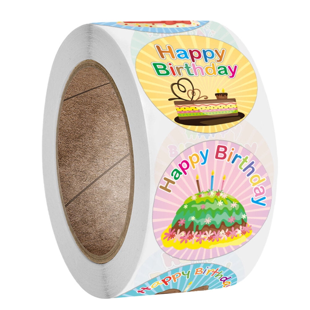 Stickers Decorations Happy Birthday Adhesive Labels Gift Child ...