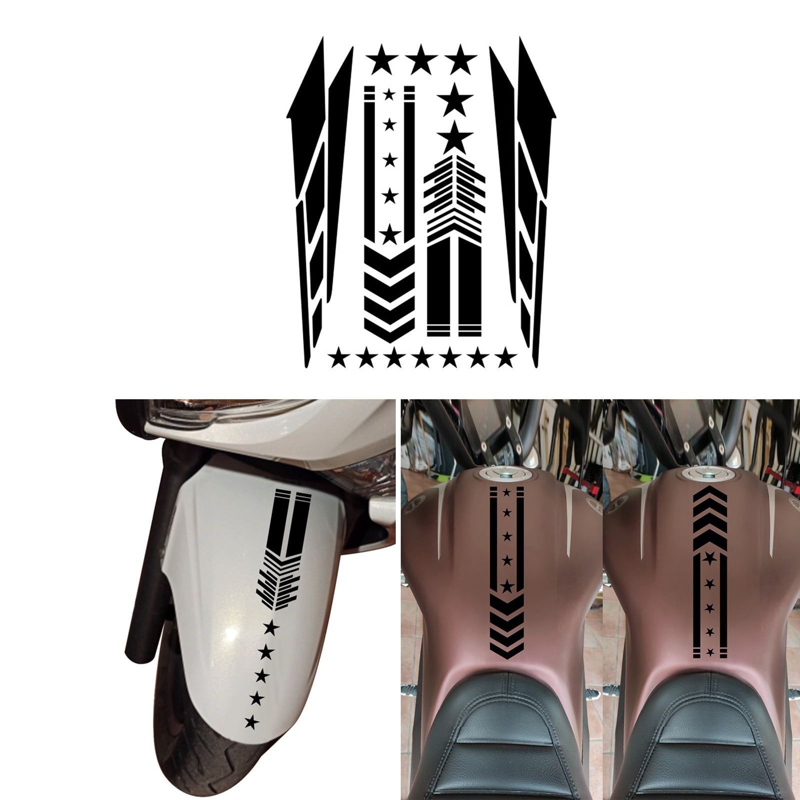 Stickers Electric Motorcycle Stripe Stickers Set Paste Waterproof ...