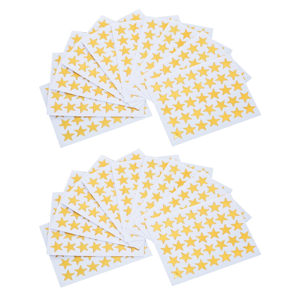 Toyandona 1Set Gold Star Stickers Removable Decorative Stickers for ...