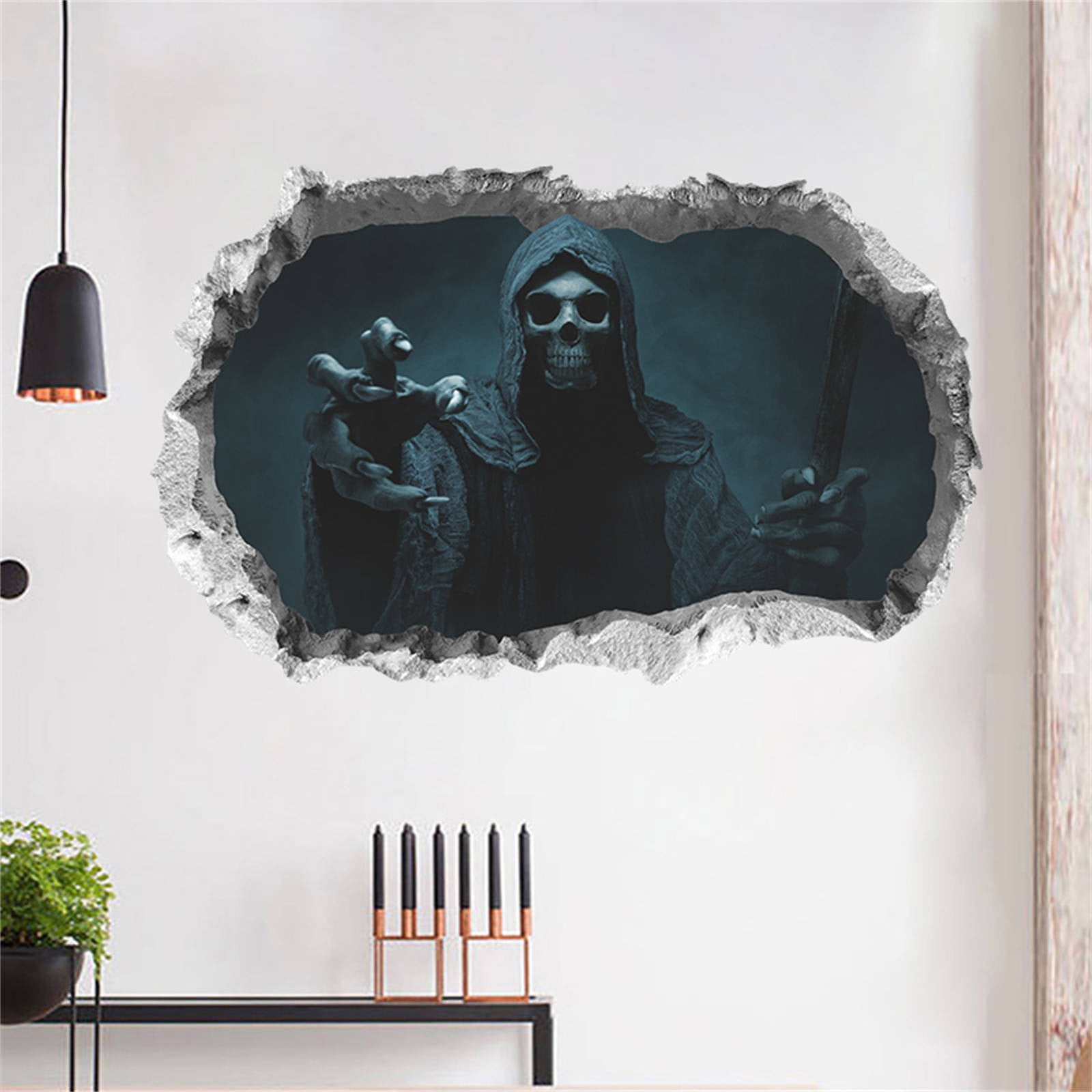 Stickers! Halloween Creative Realistic Wall Stickers Living Room ...