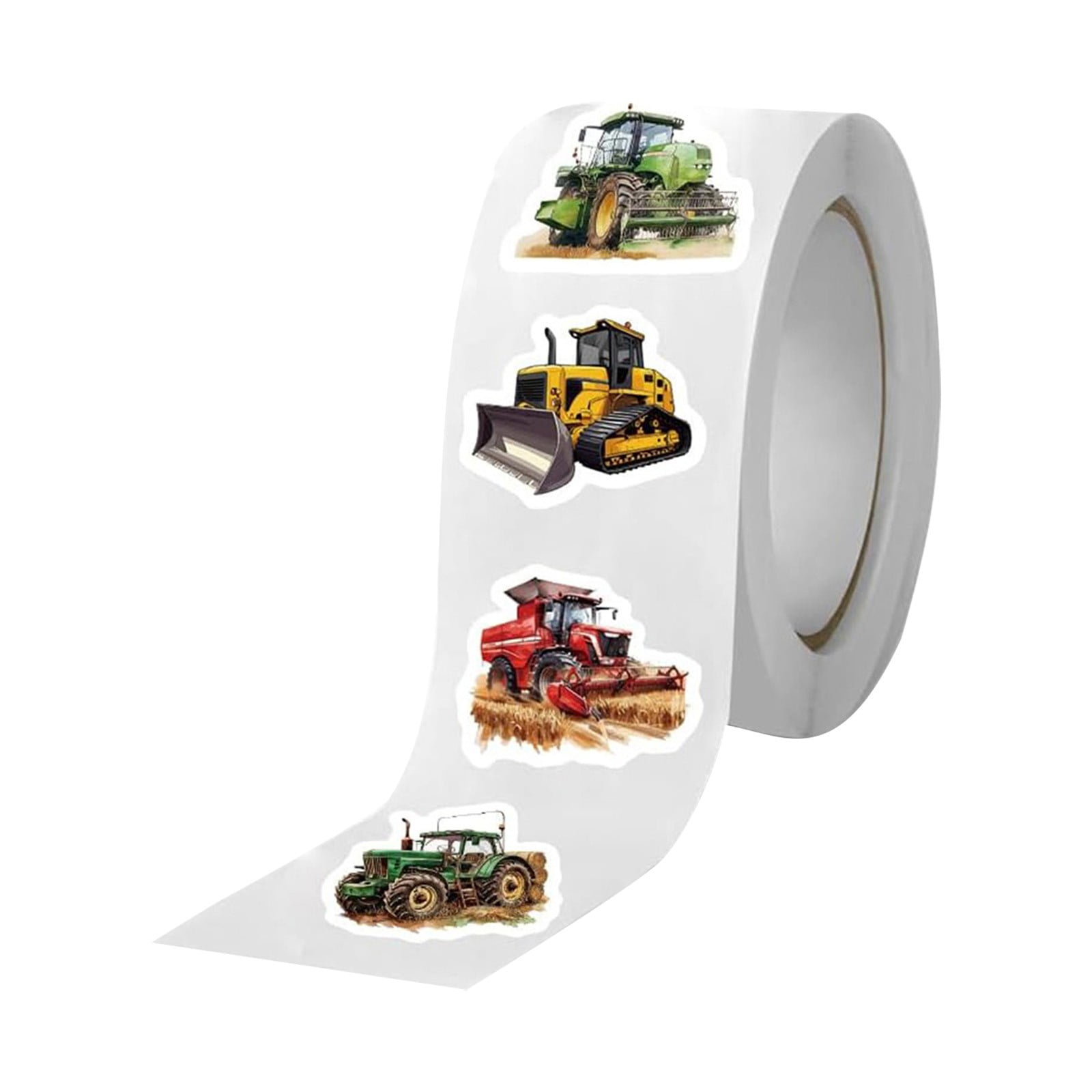 Stickers - Household Stickers - 500Pcs Tractor Sticker Roll 10 Styles ...