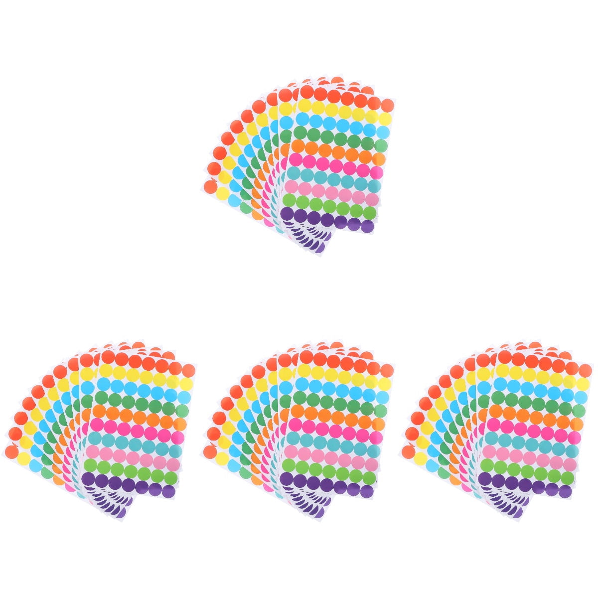 Stickers Labels 80 Sheets Adhesive Dot Color Dots Round Paper - Walmart.com