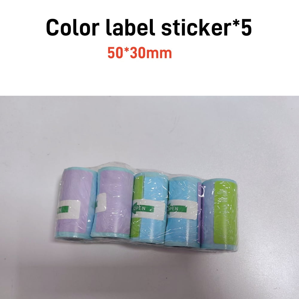 Stickers Labels for Mini Printers 57mm Stickers Purple Pink Sticker ...