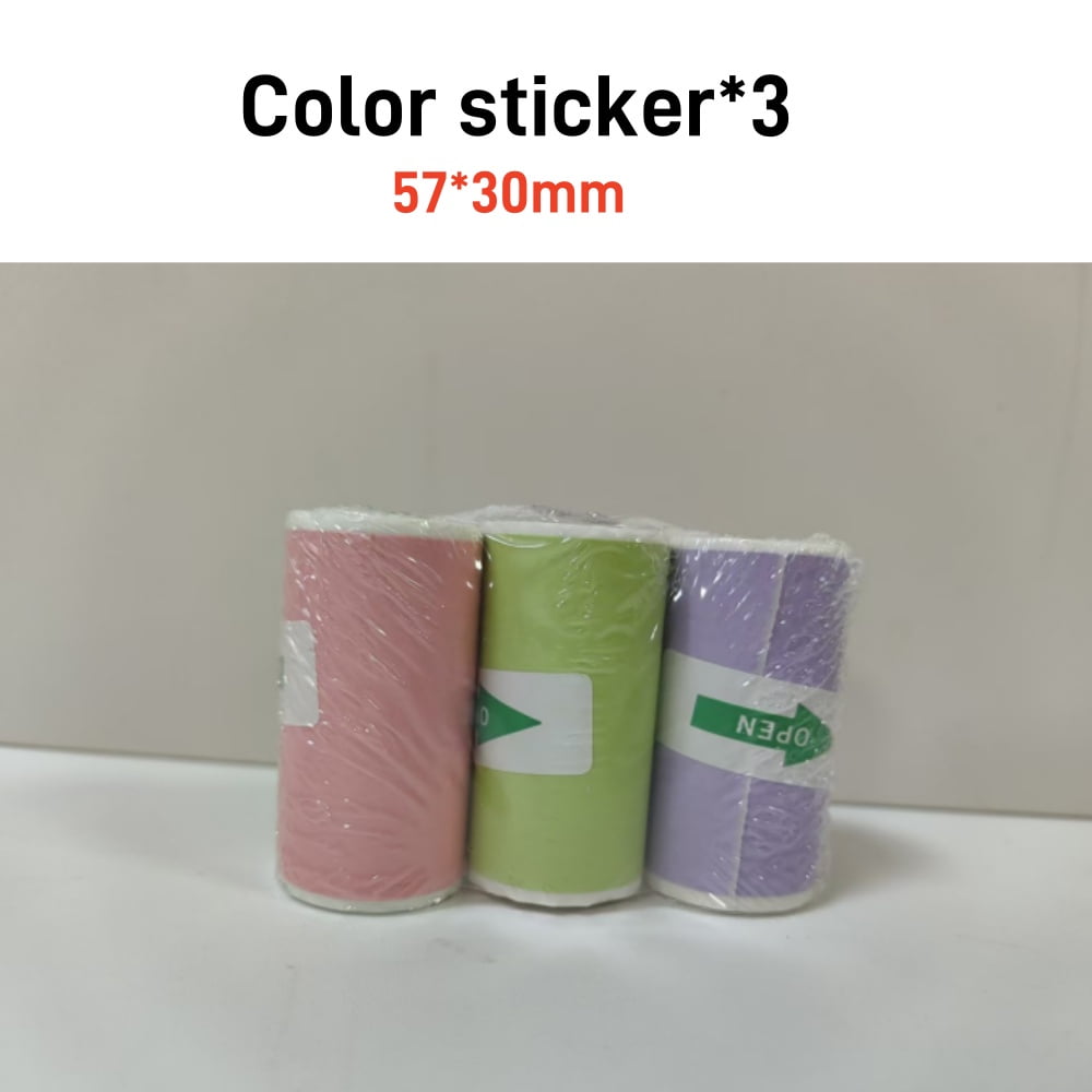 Stickers Labels for Mini Printers 57mm Stickers Purple Pink Sticker ...