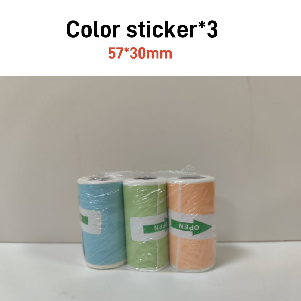 Stickers Labels for Mini Printers 57mm Stickers Purple Pink Sticker ...