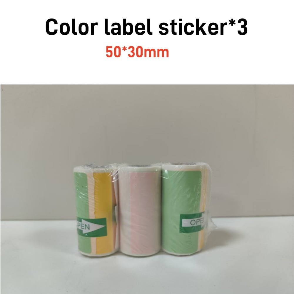 Stickers Labels for Mini Printers 57mm Stickers Purple Pink Sticker ...