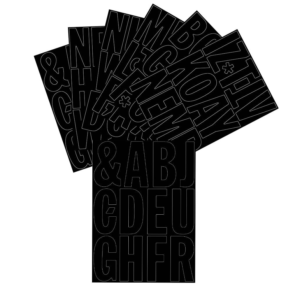 Stickers Letters Sticker Decal Letter Numbers Decals Adhesive Self ...