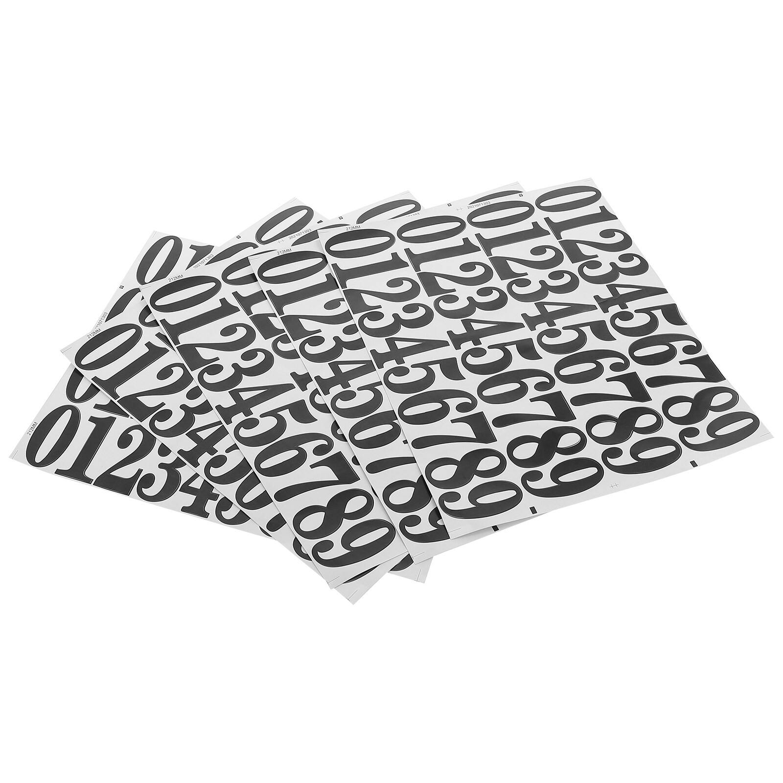 5 Sheets Adhesive Number Stickers for Mailbox and Scrapbooking Decals ...
