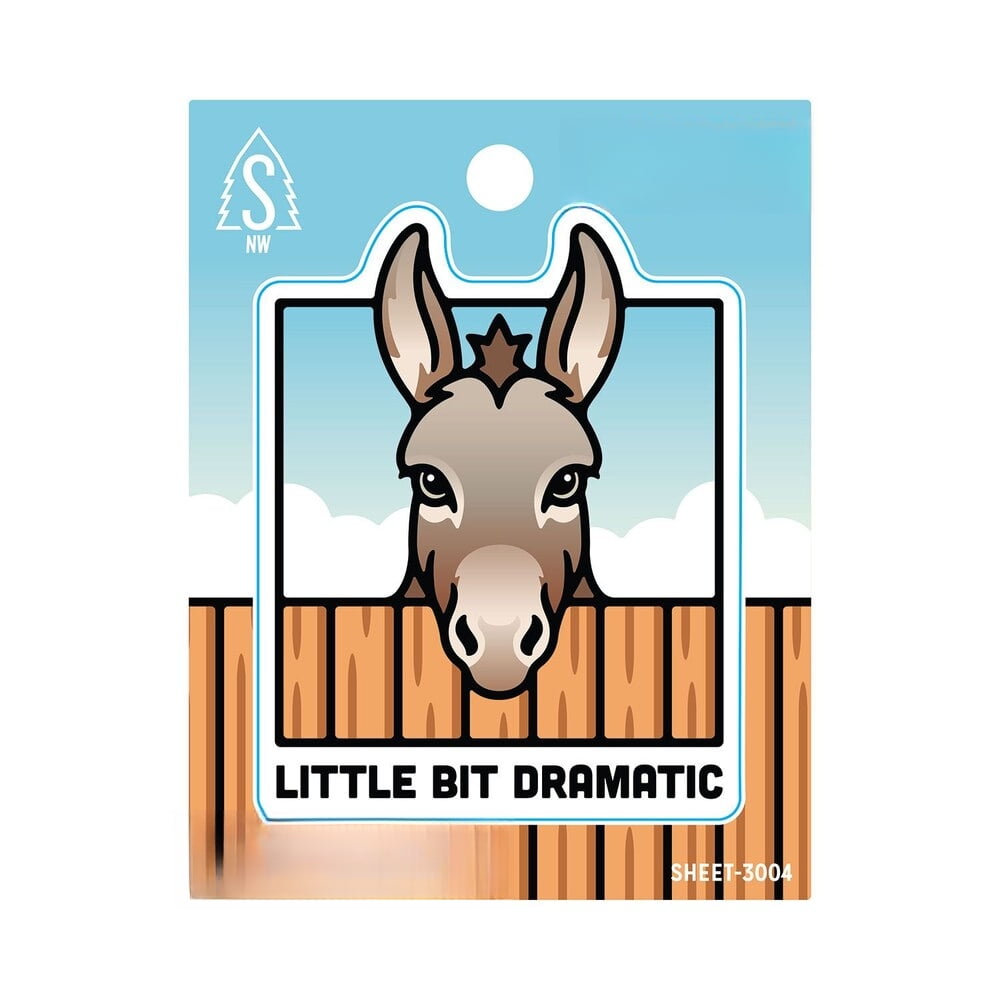 Stickers Northwest Drama Donkey Vinyl Sticker - Walmart.com