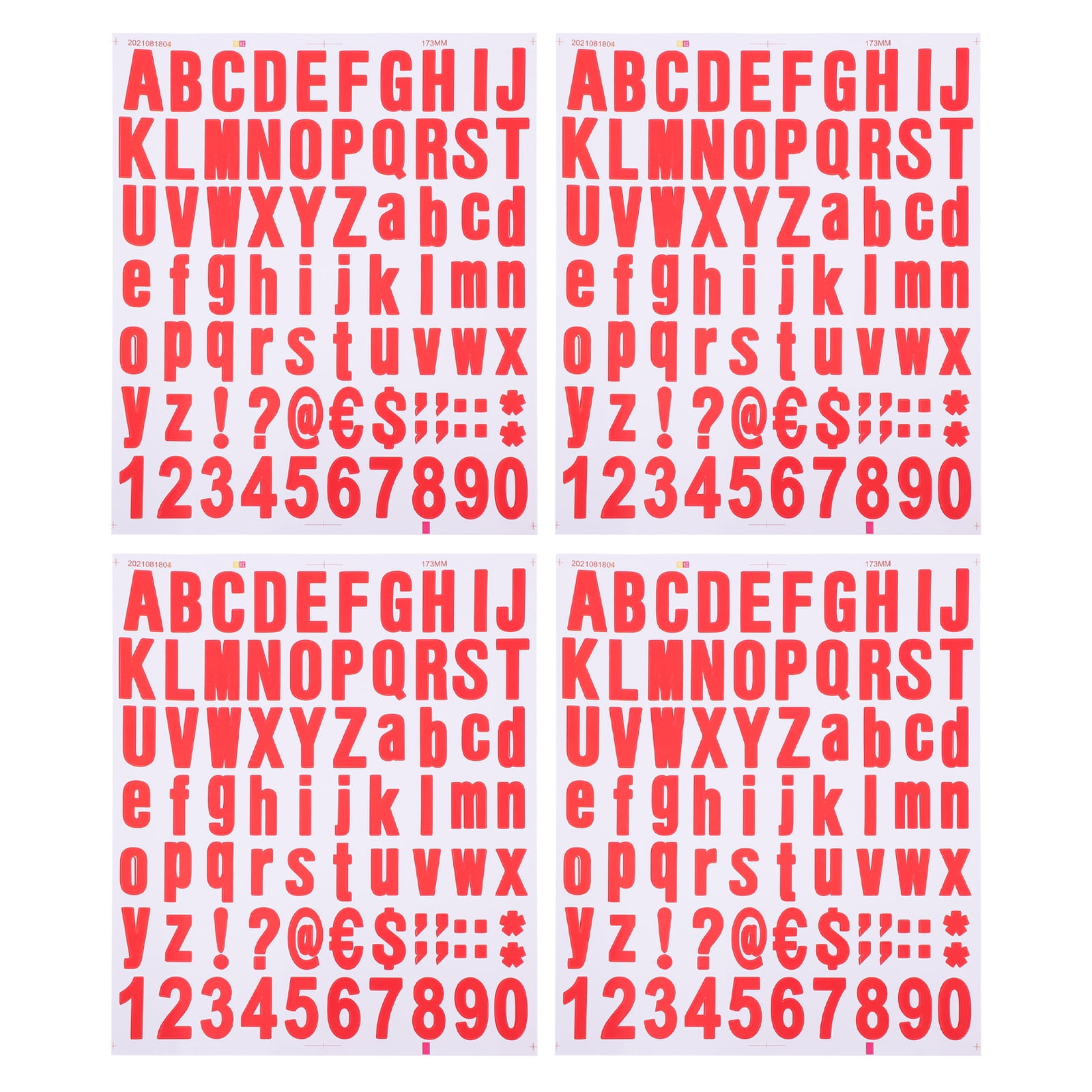 Stickers Number Mailbox Alphabet Letter Address Alphanumeric Decals ...
