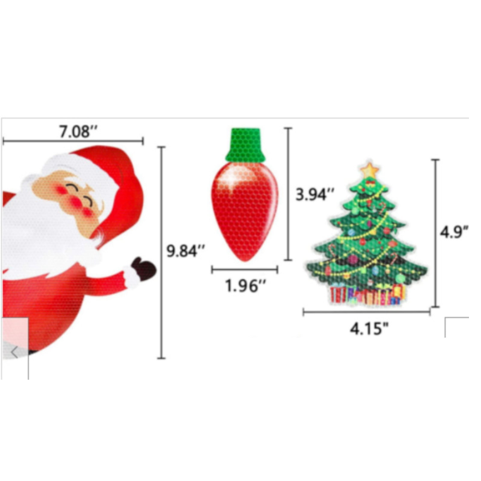 Stickers! Reflective Light Bulb Magnet Decorations 2025 New Reflective ...