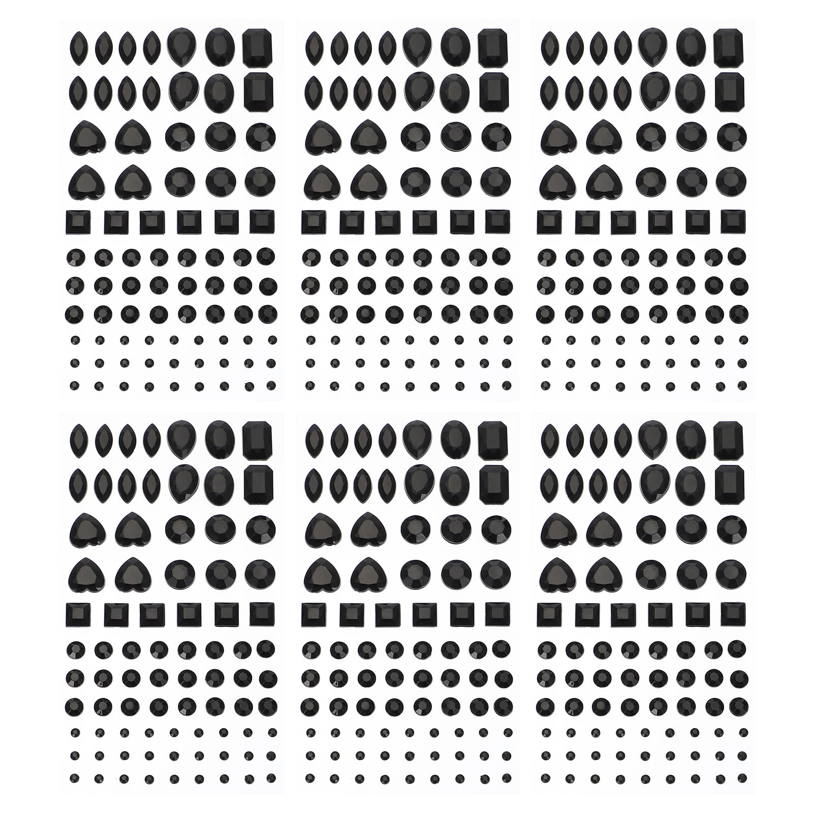 Stickers Rhinestone Diamond Crafts Crystal Acrylic Decals Diy Adhesive ...