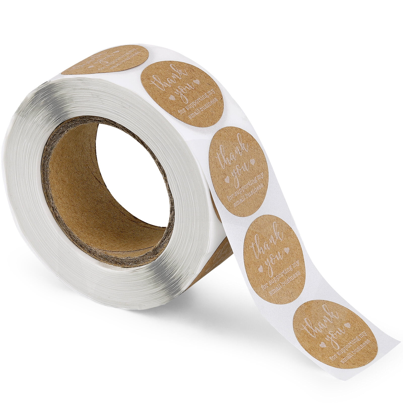 Stickers Round Labels Kraft Packaging Roll Lables Paper Cookie Tags ...
