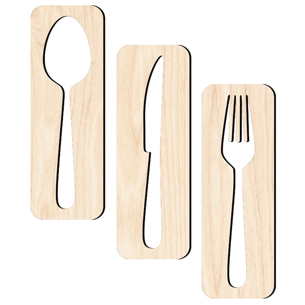 Stickers Rustic Wall Decor Cutter Fork Spoon Sign - Walmart.com
