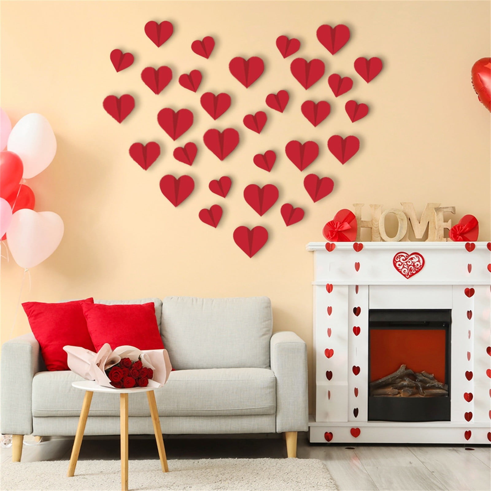 Stickers Shopping Mall Window Stickers Valentine's Day Room Stickers ...