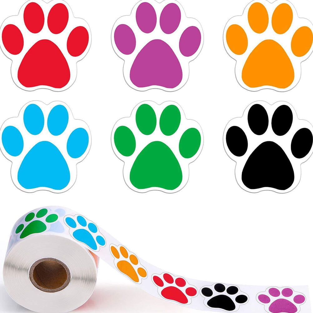 Stickers Sticker Paw Dog Wrapping Sealing Label Decorative Labels ...