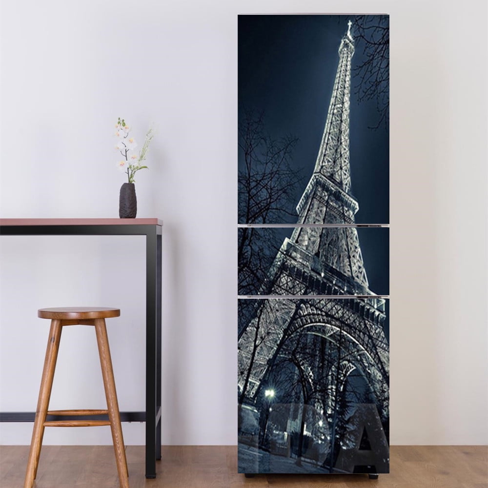Stickers To Cover Fridge World City Scape Retro Paris Poster Wall Art ...