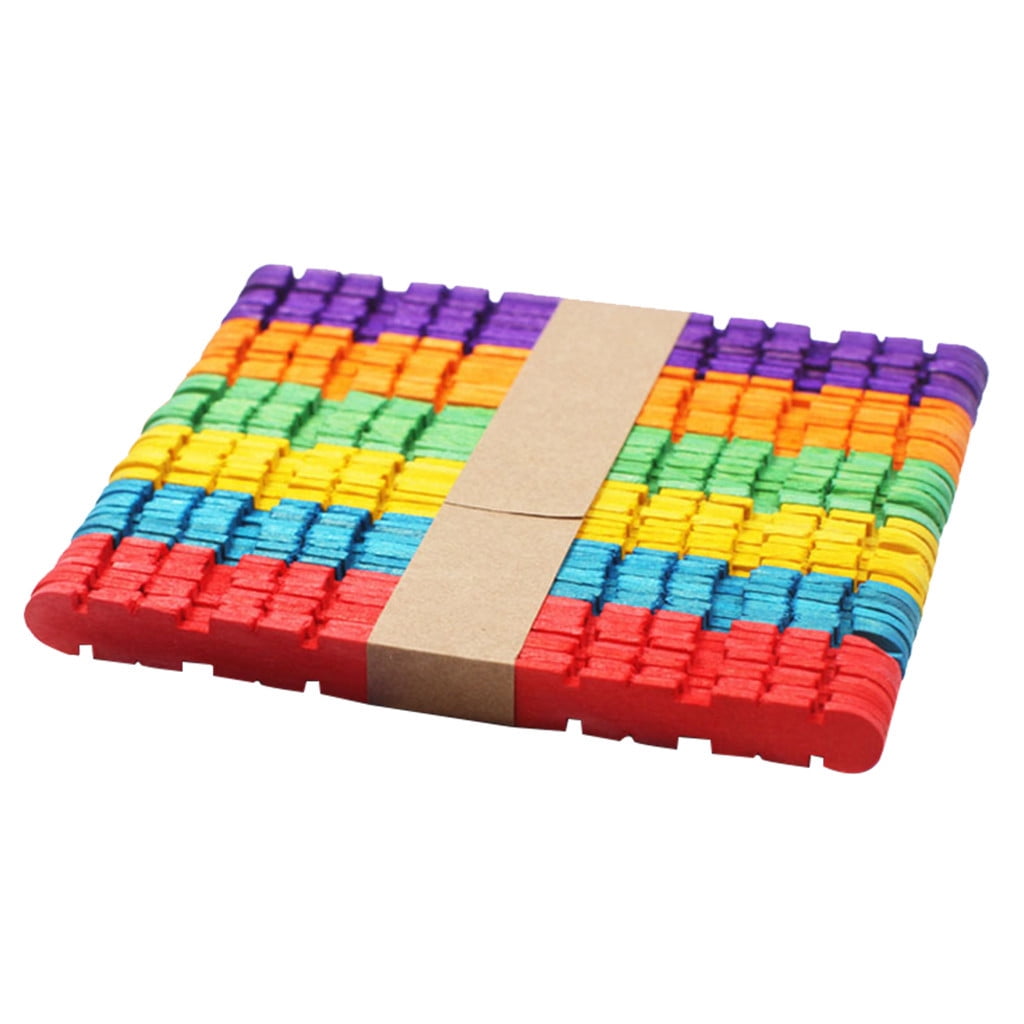 Stickers and Decals 50 Pcs Sticks Ice Cream Sticks Natural Wood ...