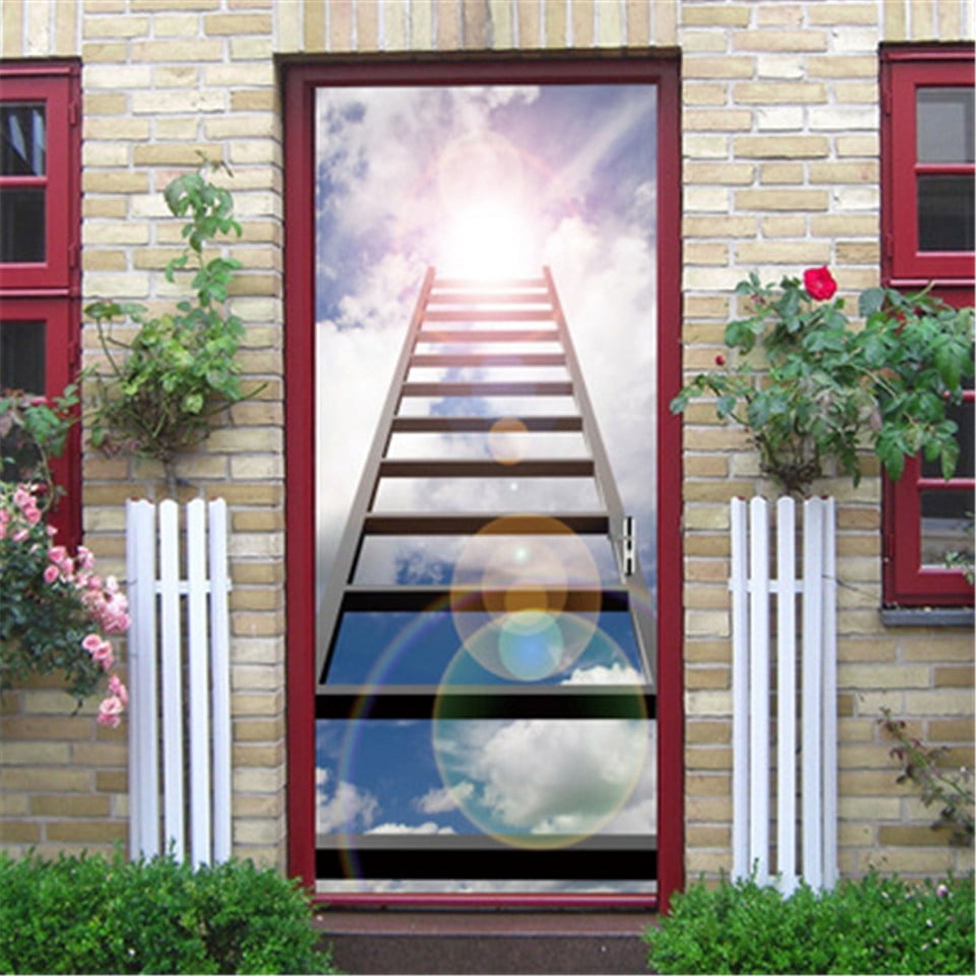 Stickers on the Doors Peel and Stick Wallpaper Vinyl Glass Door Murals ...