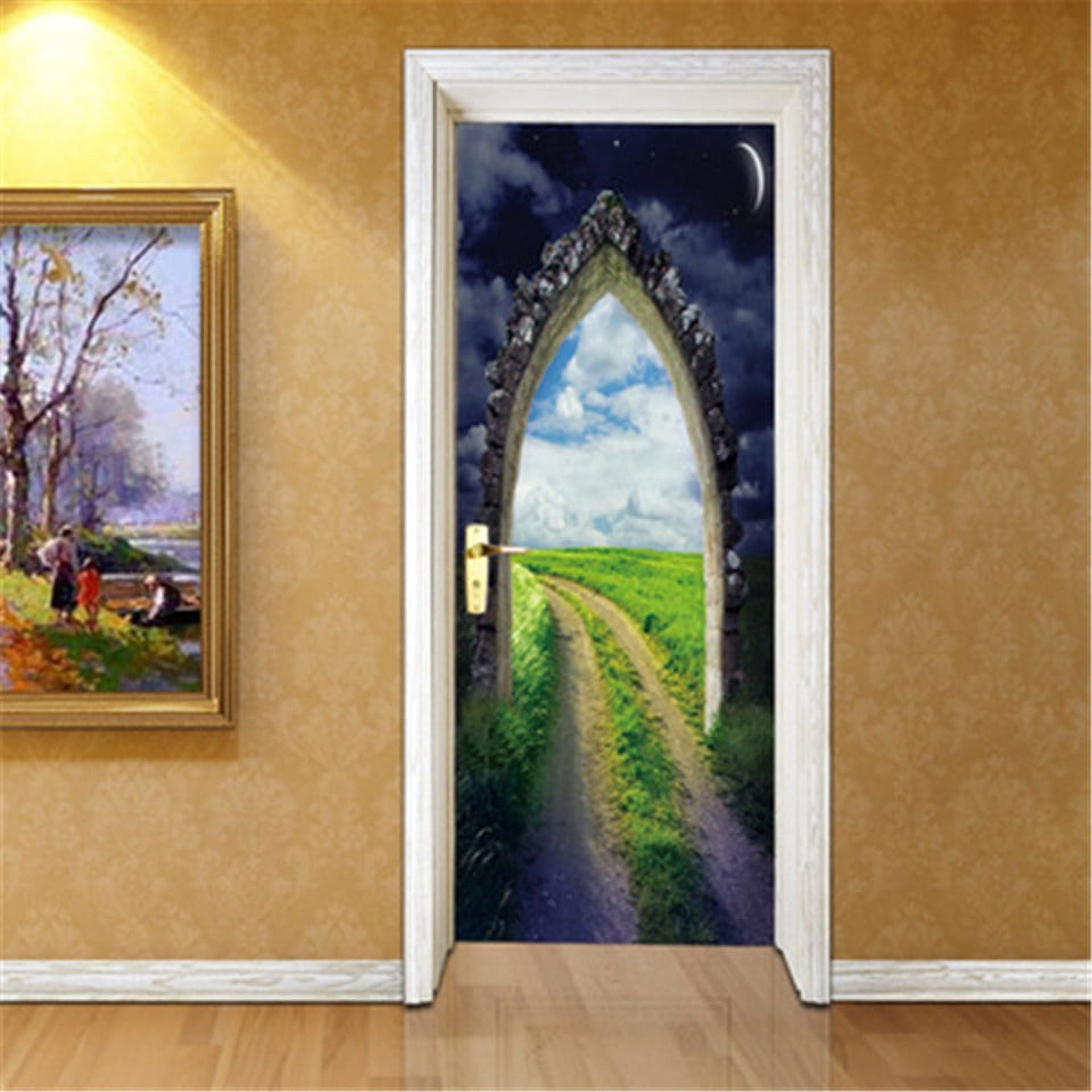Stickers on the Doors Peel and Stick Wallpaper Vinyl Glass Door Murals ...