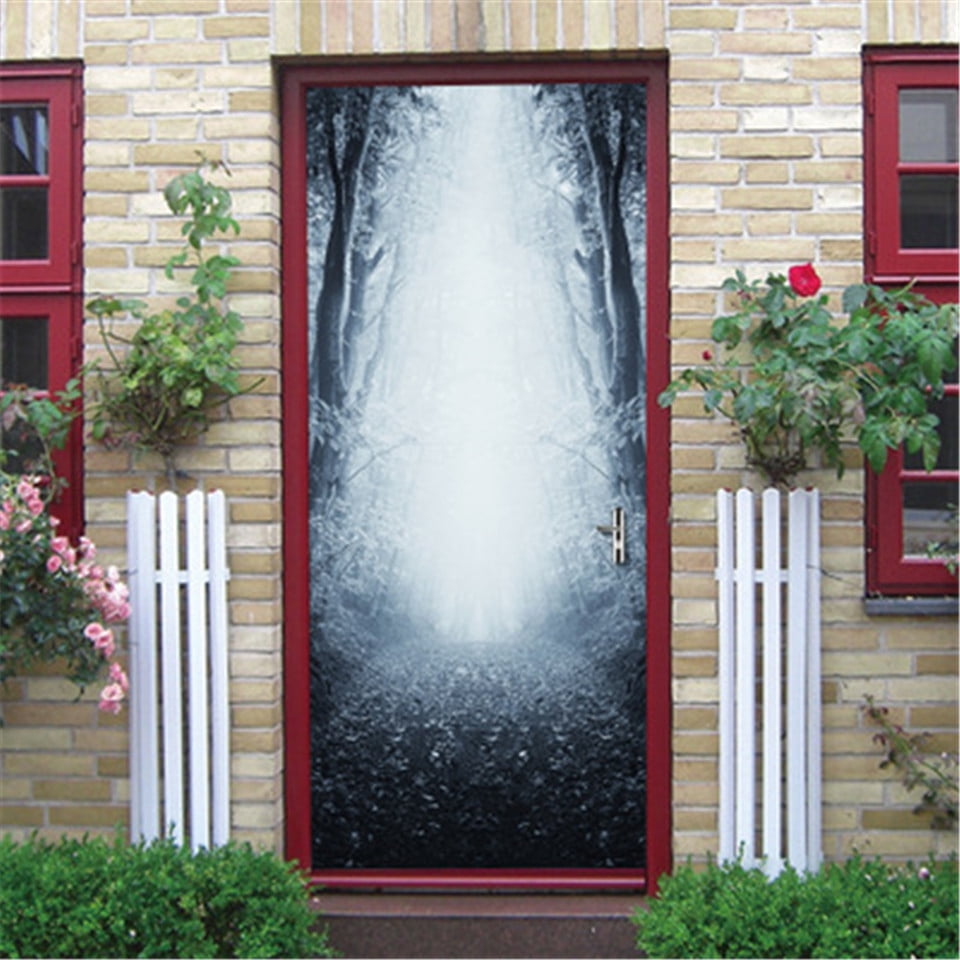 Stickers on the Doors Peel and Stick Wallpaper Vinyl Glass Door Murals ...