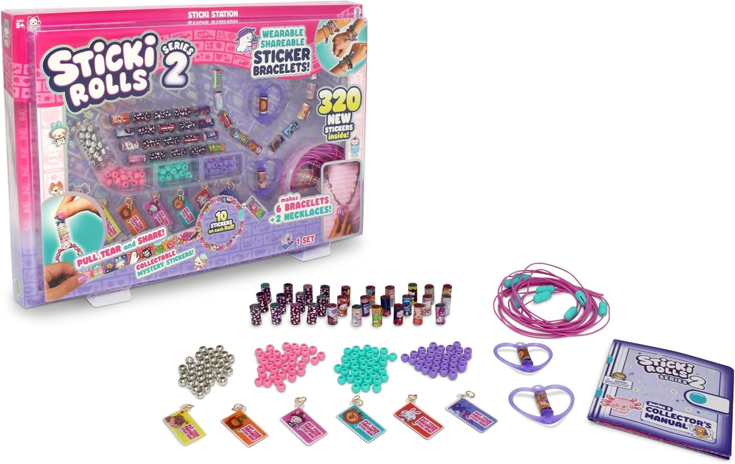 Sticki Rolls Station SERIES 2 Sticki Book Set for Girl - Walmart.com