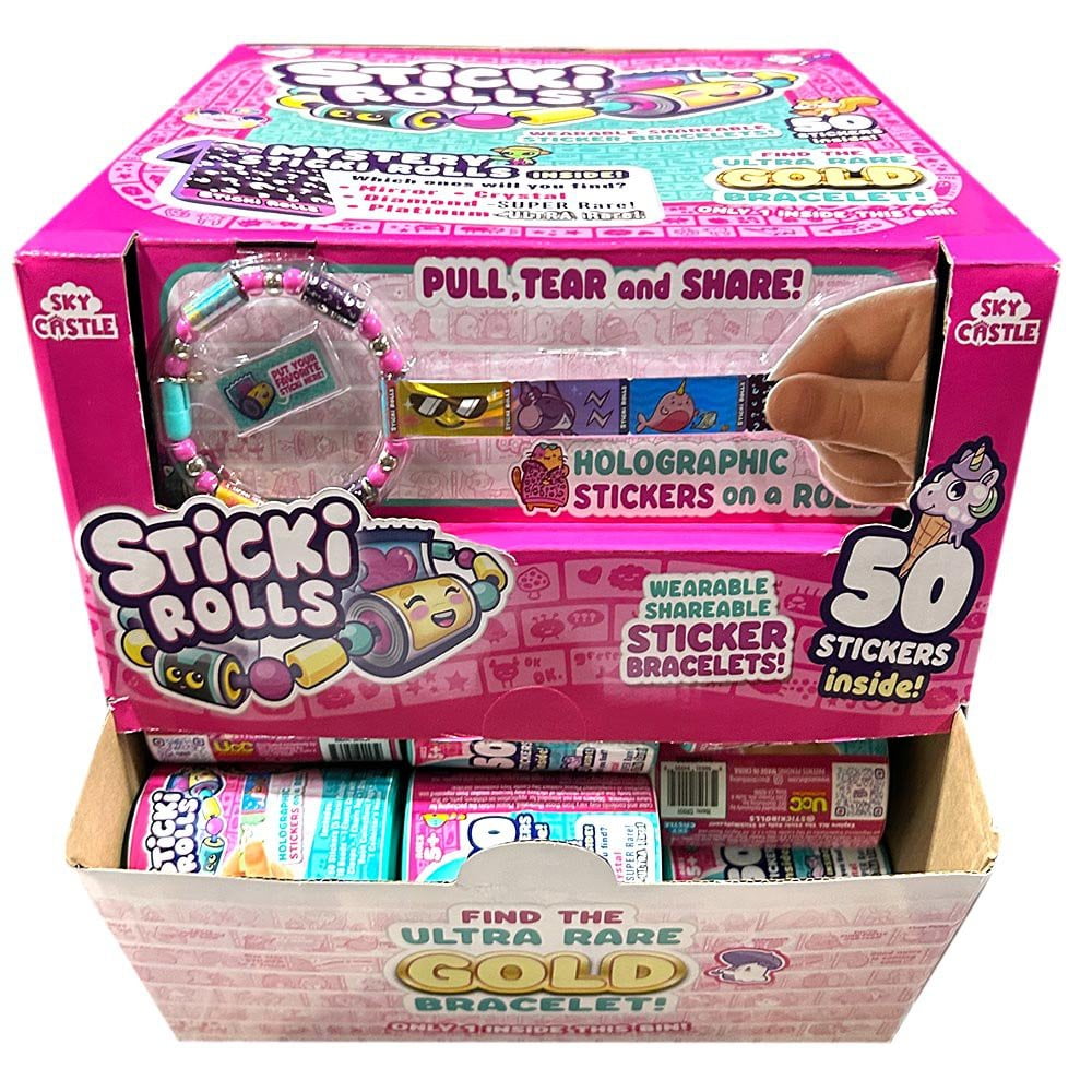 Sticki Rolls Sticki Band Mystery Capsule Box (24 Packs) - Walmart.com