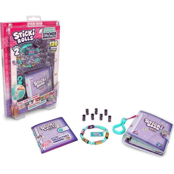 Sticki Rolls Sticki Book Series 2 Includes 120 Mini Stickers - Walmart.com