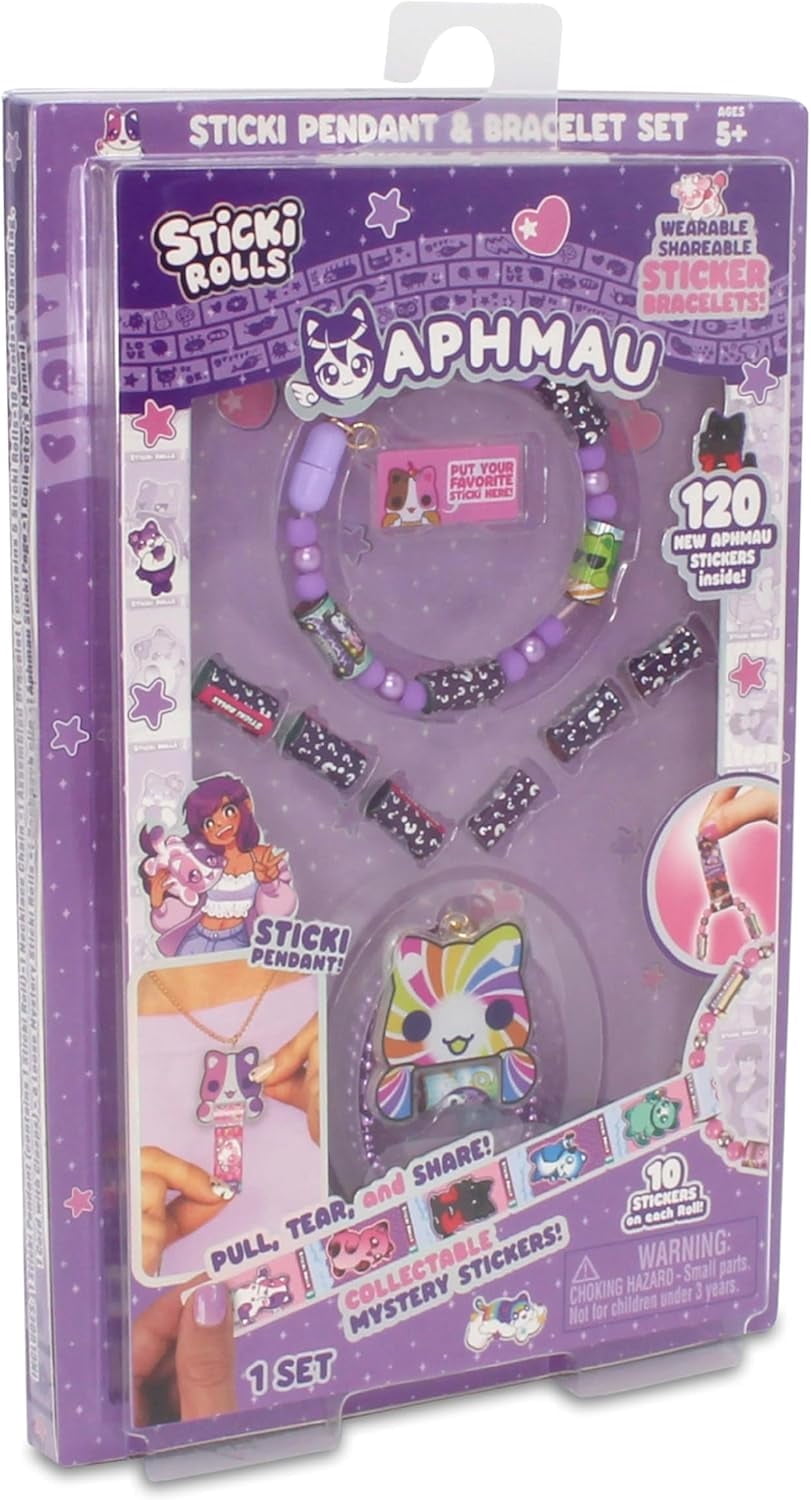 Sticki Rolls x Aphmau Pendant & Bracelet Set Limited Edition - Walmart.com