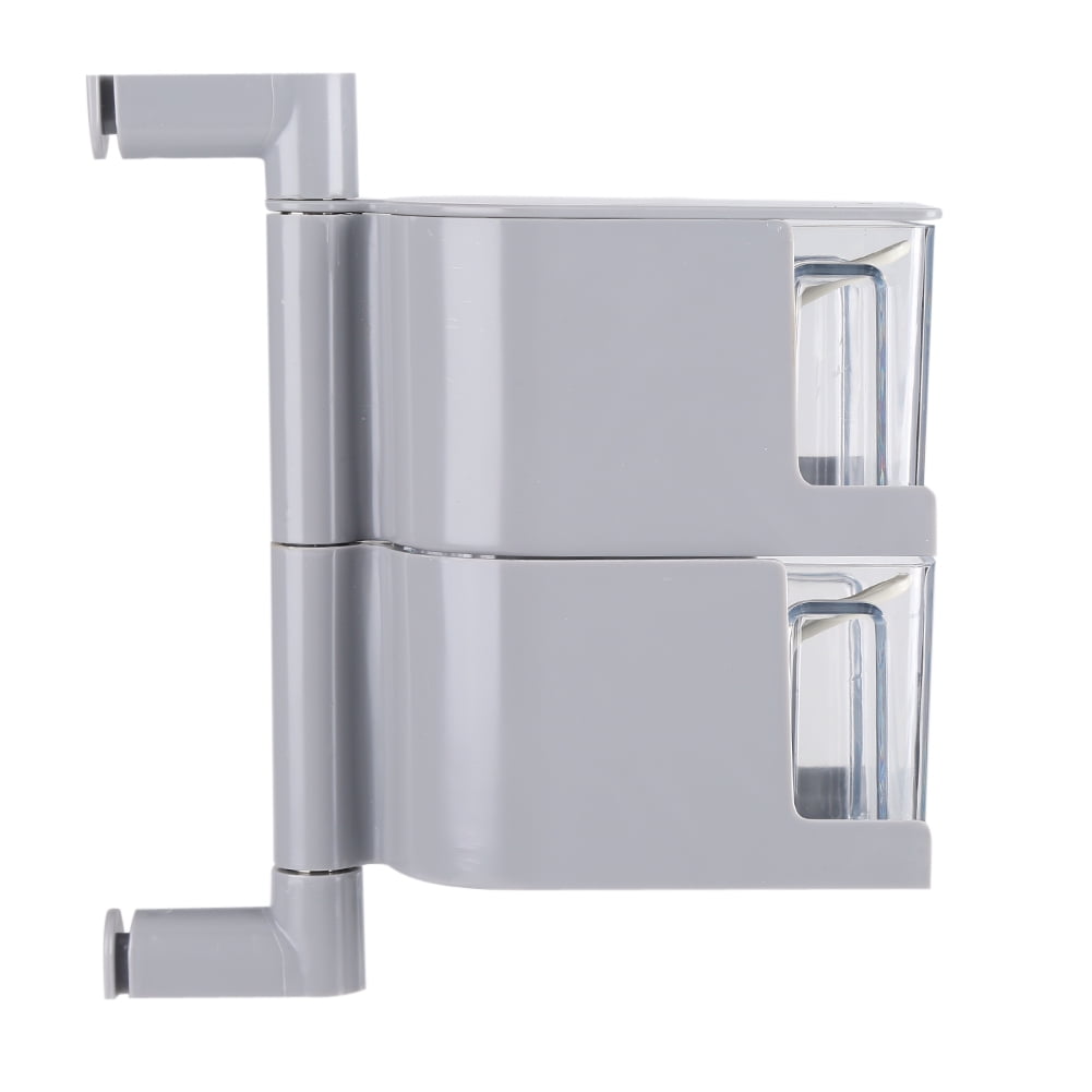 Sticking Rotary Seasoning Kitchen Pepper Sugar Jar Spice Rack Food Box Storage Grey - Walmart.com