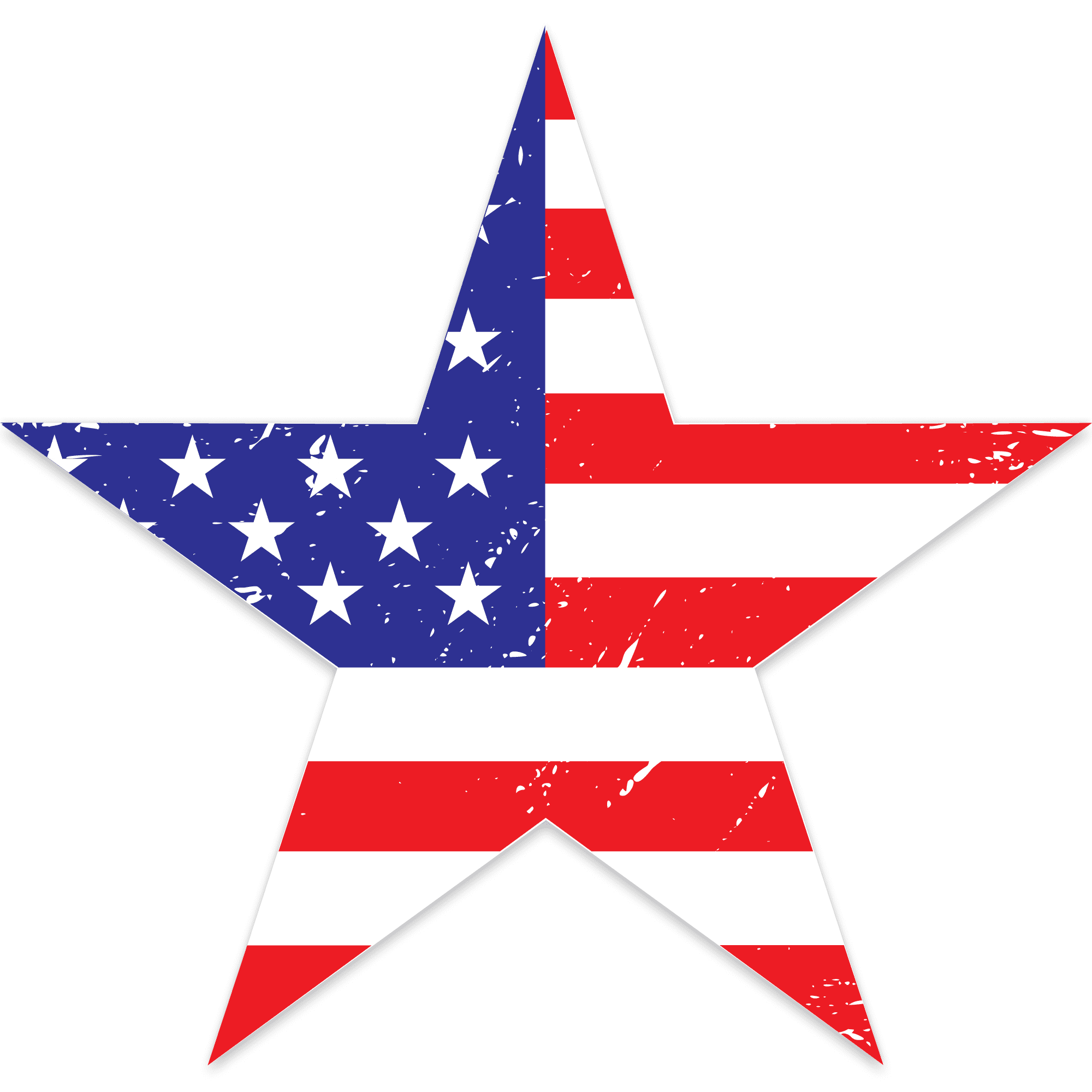 Stickios American Flag Decal - USA Distressed Flag Vinyl Sticker For ...