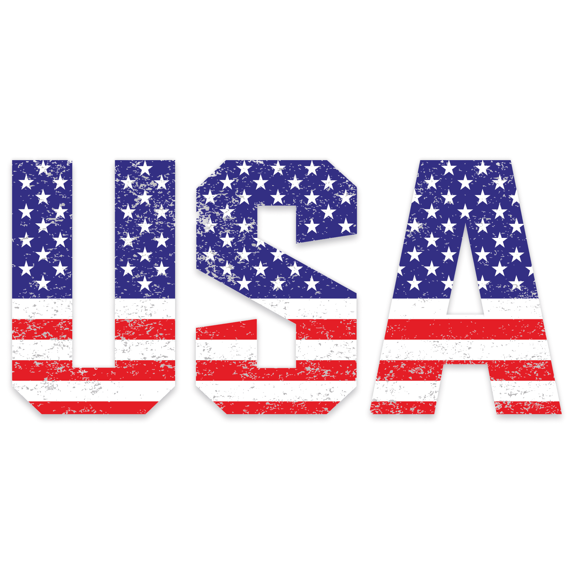 Stickios American Flag Decal - USA Lettering Vinyl Sticker For Your Car ...