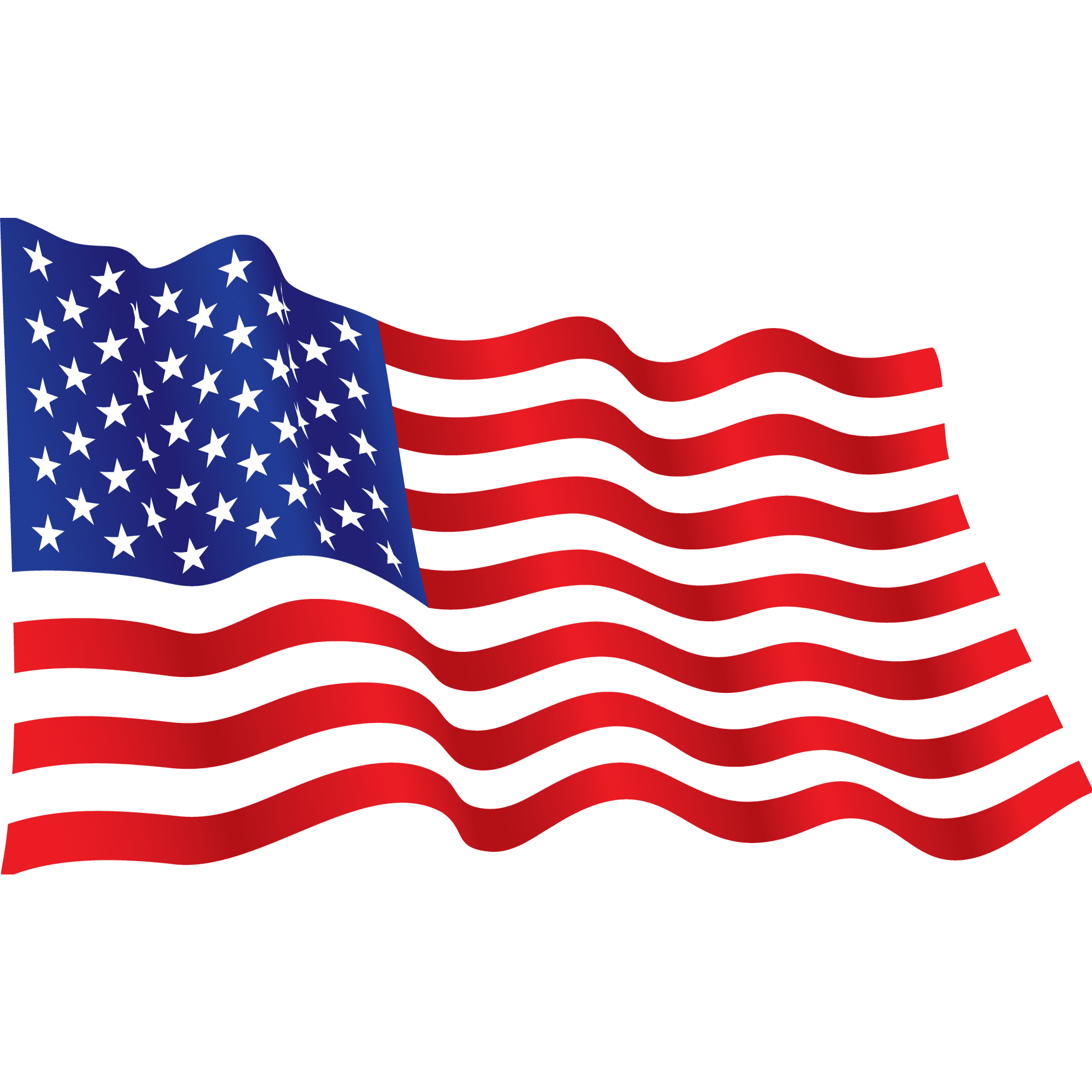 Stickios American Flag Decal - USA Wavy Flag Vinyl Sticker For Your Car ...