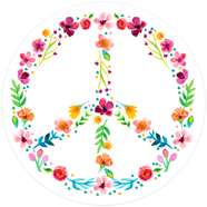 Revolution Car Badges 3D Peace Sign, Automotive Emblem Decals Stickers ...