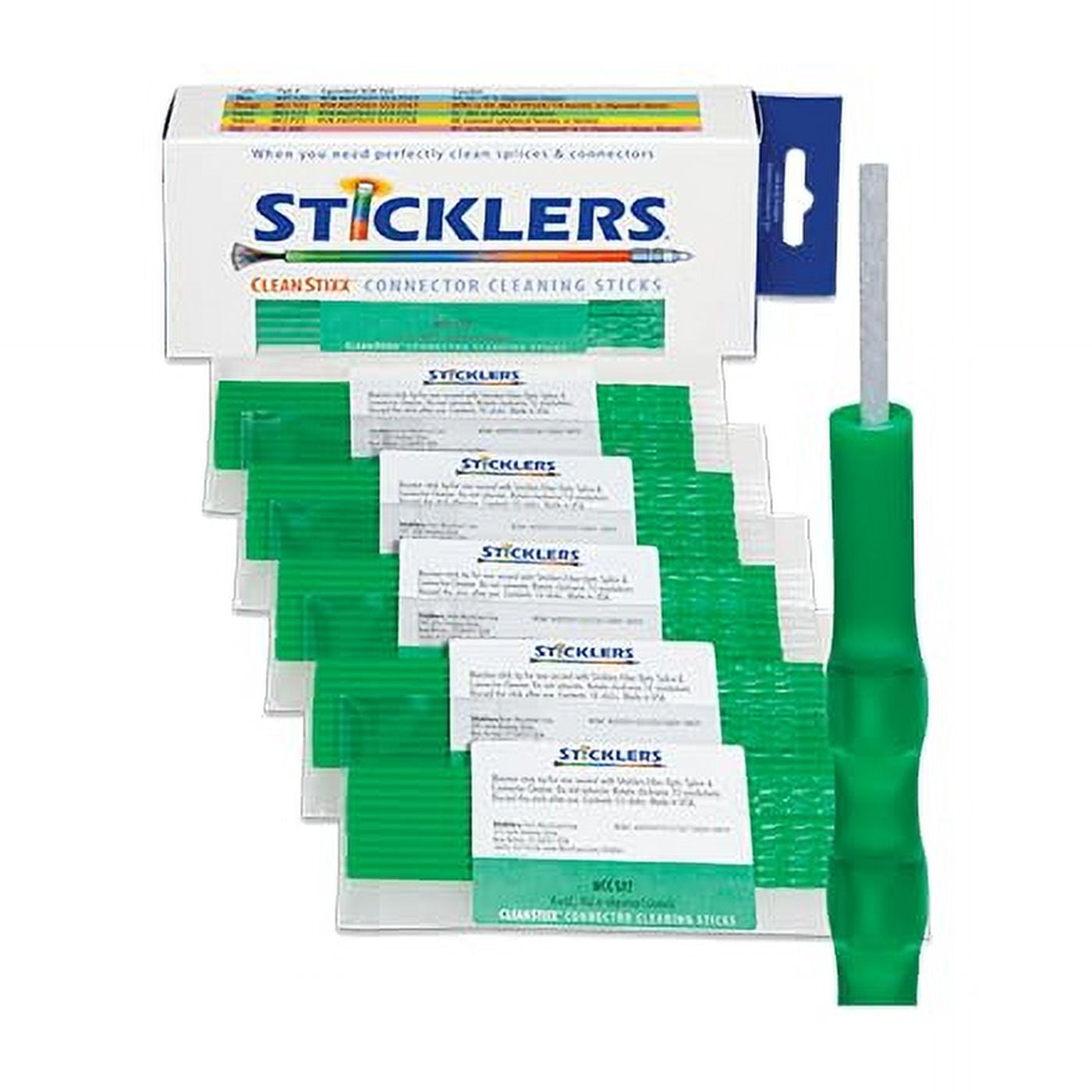 Sticklers MCC-S12 .25mm Green CleanStixx Fiber Optic Swabs - Walmart.com