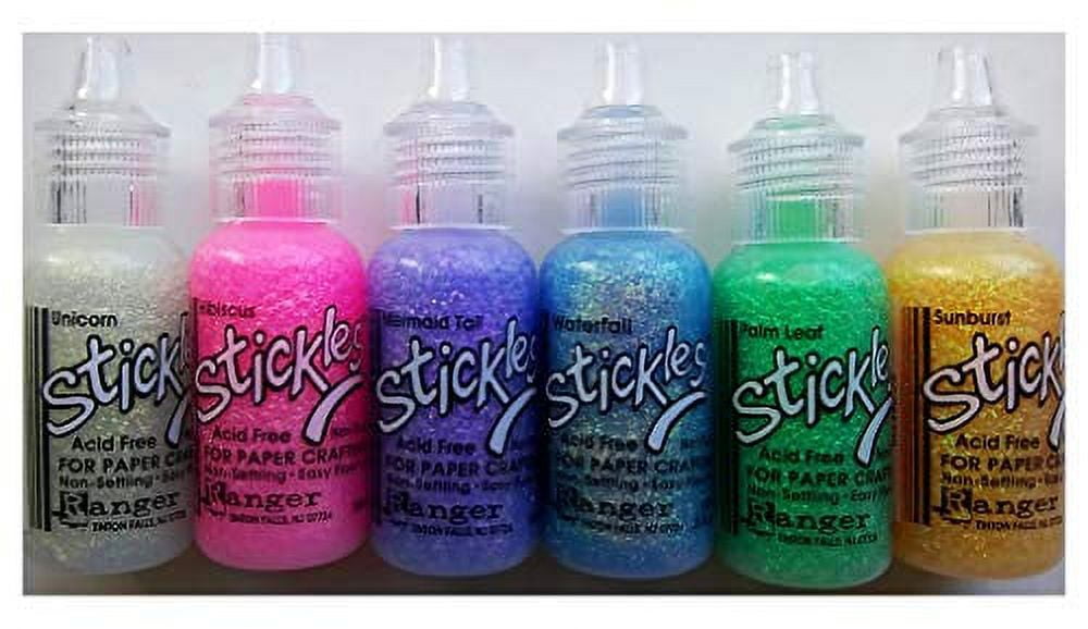 Stickles Ranger Glitter Glue Bundles - Six .5 fl oz Bottles in (Magical ...