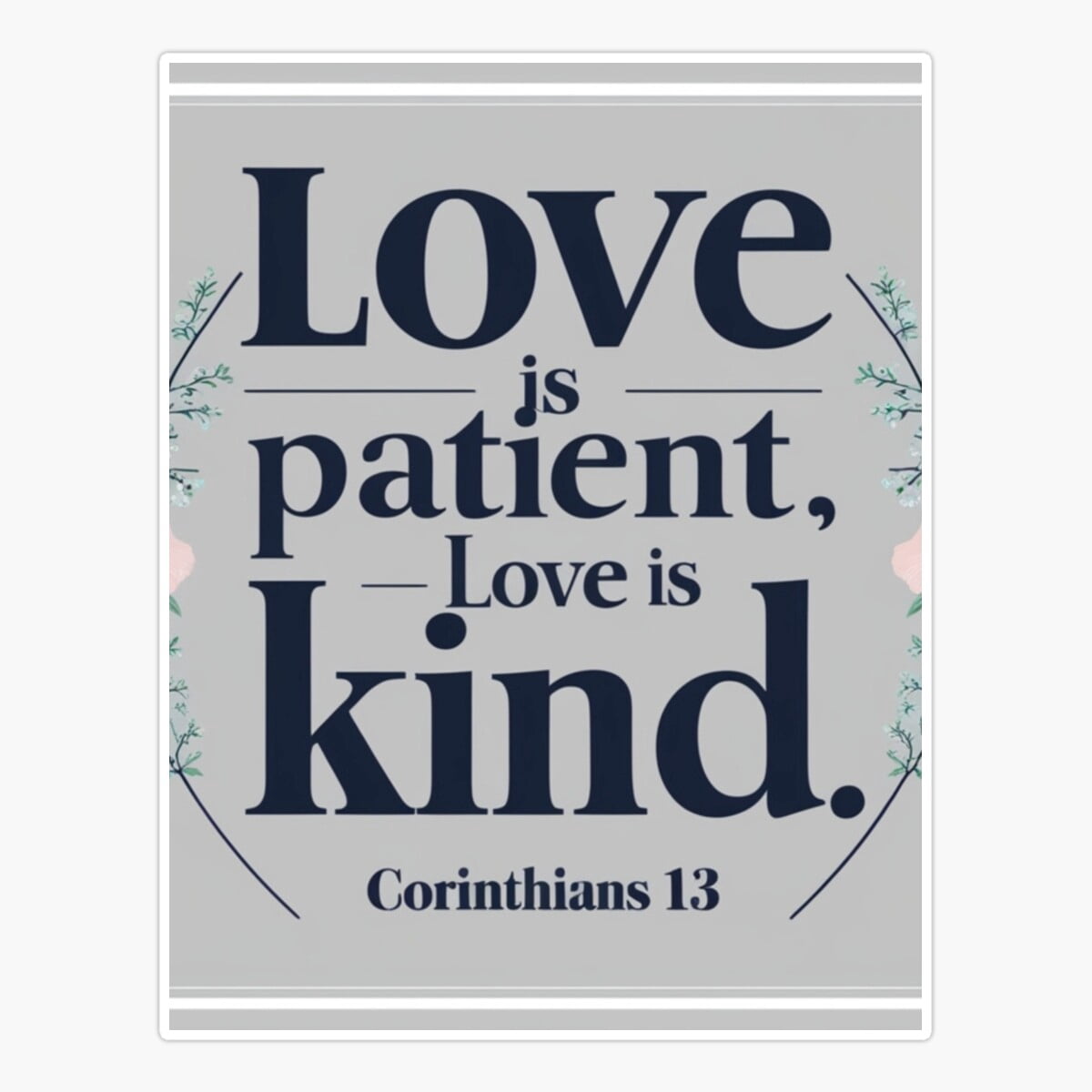 Stickly 1 Corinthians 13 T-Shirt - Inspirational Christian Bible Verse ...