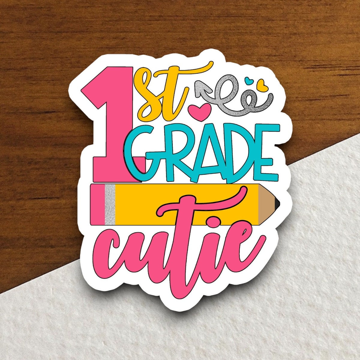 Stickly 1St Grade Cutie Sticker, Teacher Sticker, Education Sticker ...
