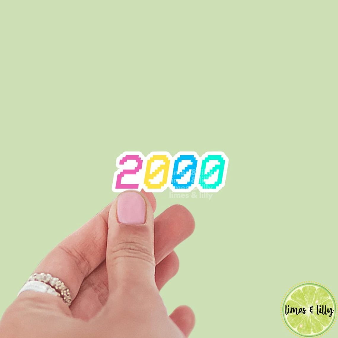 Stickly 2000 Old School Neon Font Vinyl er | Kindle ers | Y2K | 2000s ...
