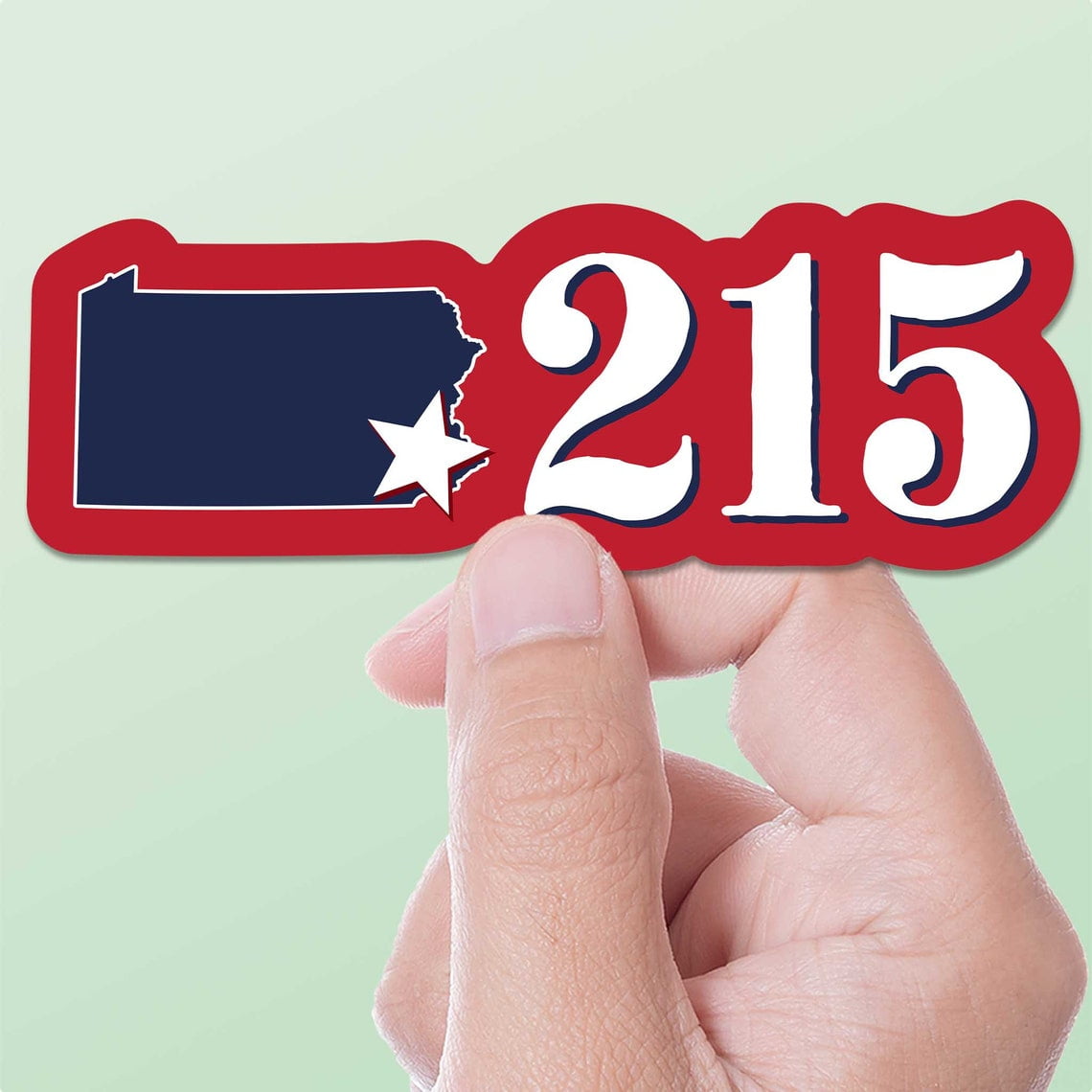 Stickly 215 Philadelphia Area Code Er For Hydroflask Water Bottle, Cute ...