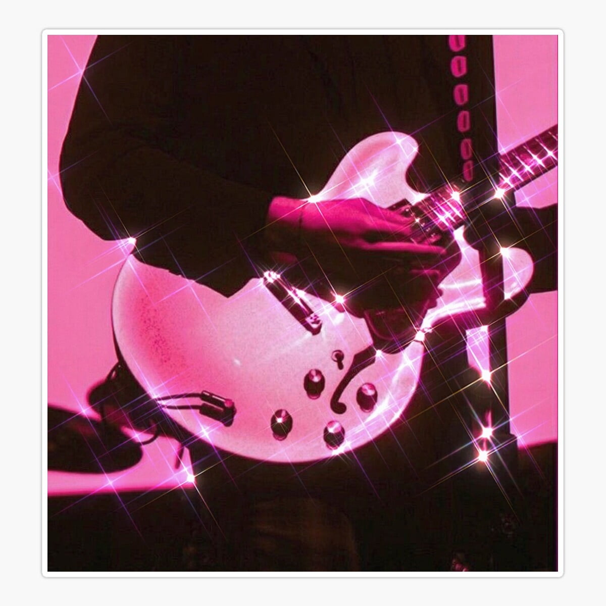 Stickly 5Sos - Luke Hemmings Pink Glam Sticker, Phone Decal Water ...