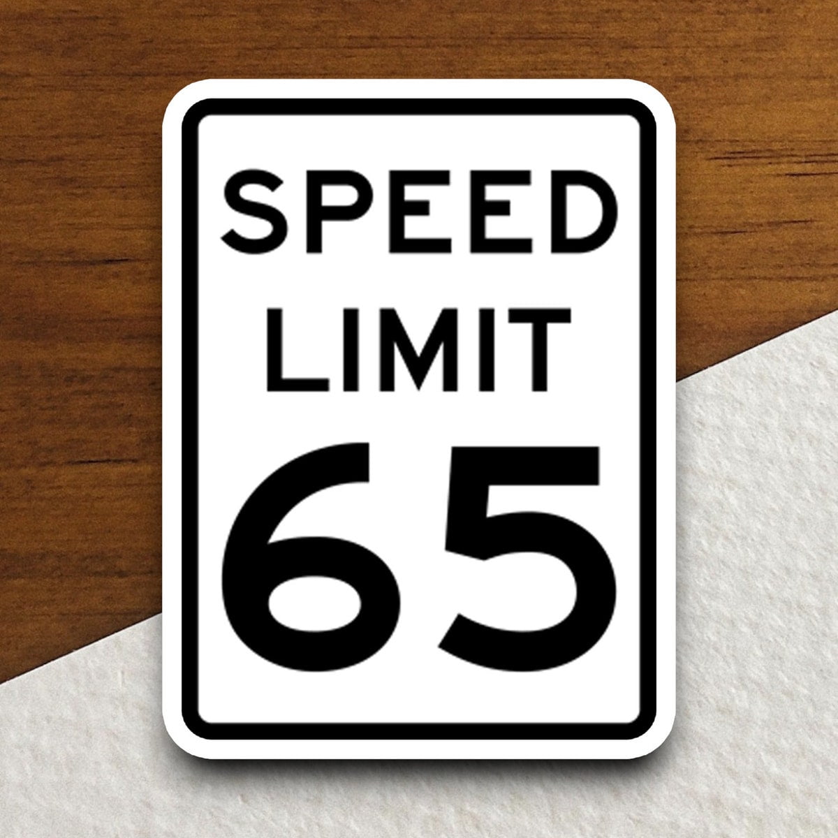 Stickly 65 Miles Per Hour Speed Limit Sticker, Souvenir Travel Sticker ...