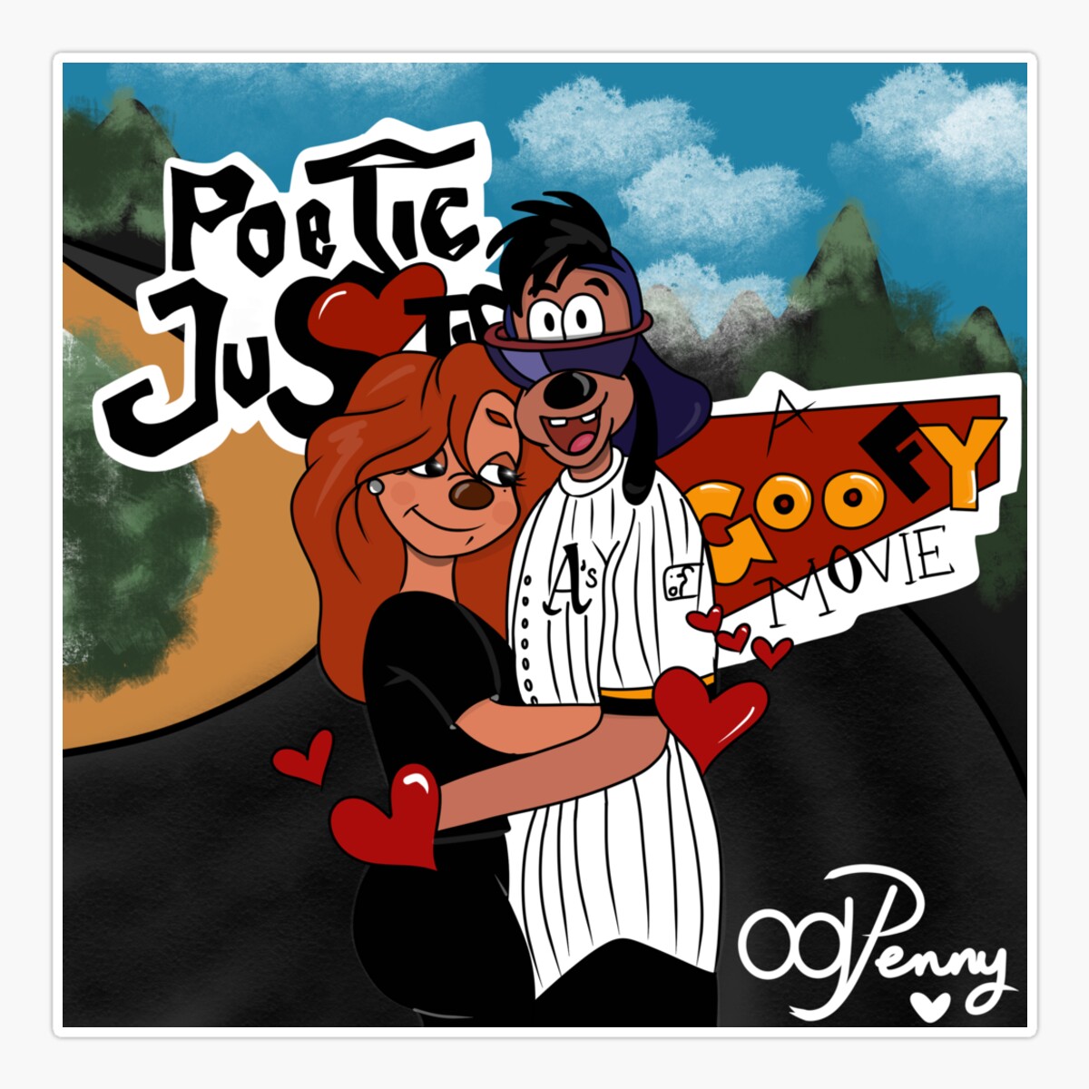 Stickly A Poetic Goofy Love Sticker, Phone Decal Water Bottle Stickers ...