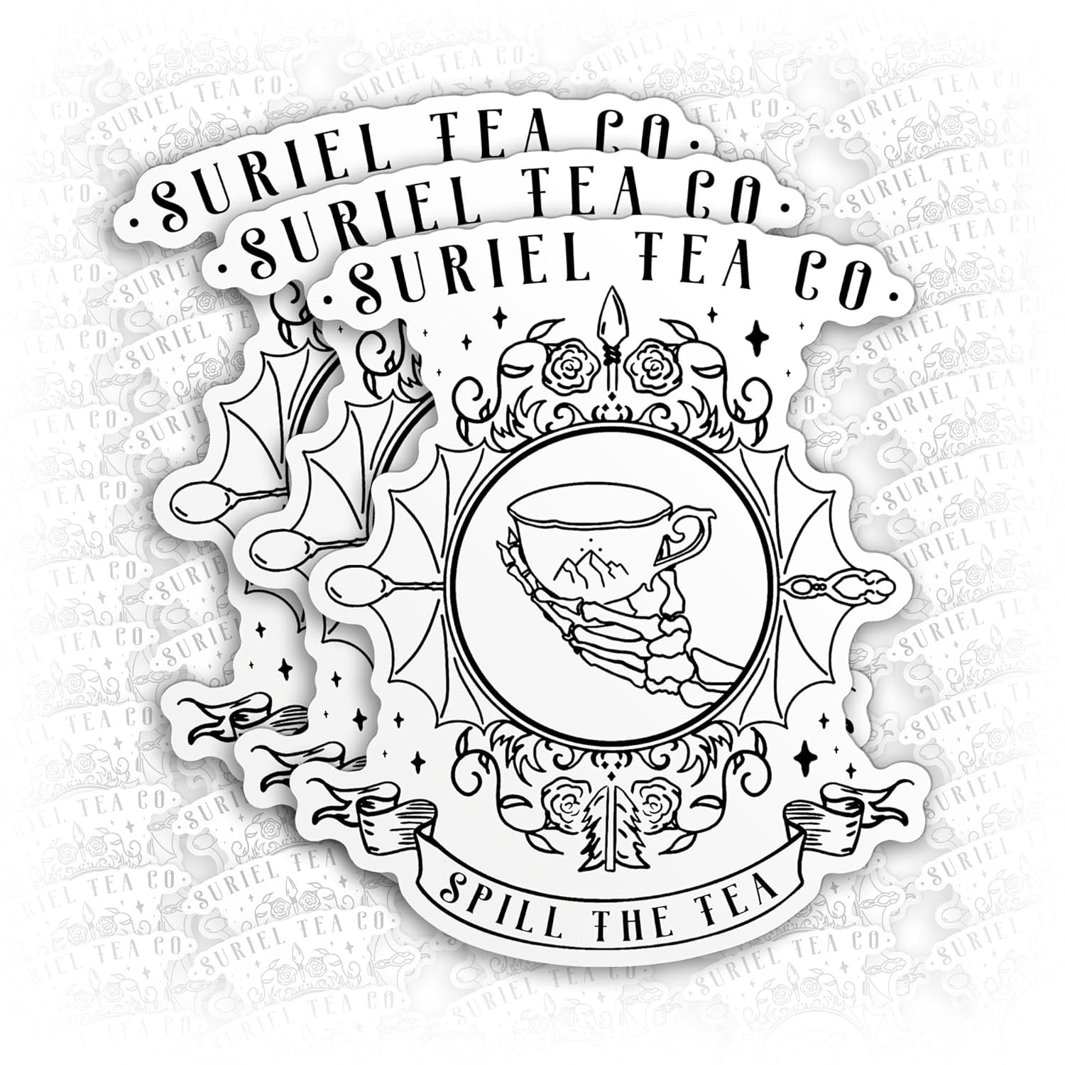 Stickly ACOTAR Sticker Suriel Tea Co Spill The Tea Stickers Reading ...