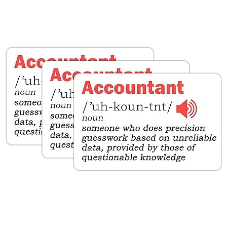 Stickly Accountant Sticker, Accounting Accessory Stickers, Office Humor ...